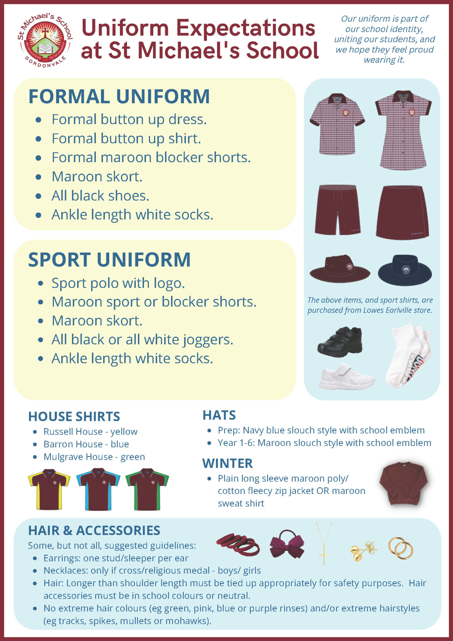 School Uniforms | St Michael's School Gordonvale
